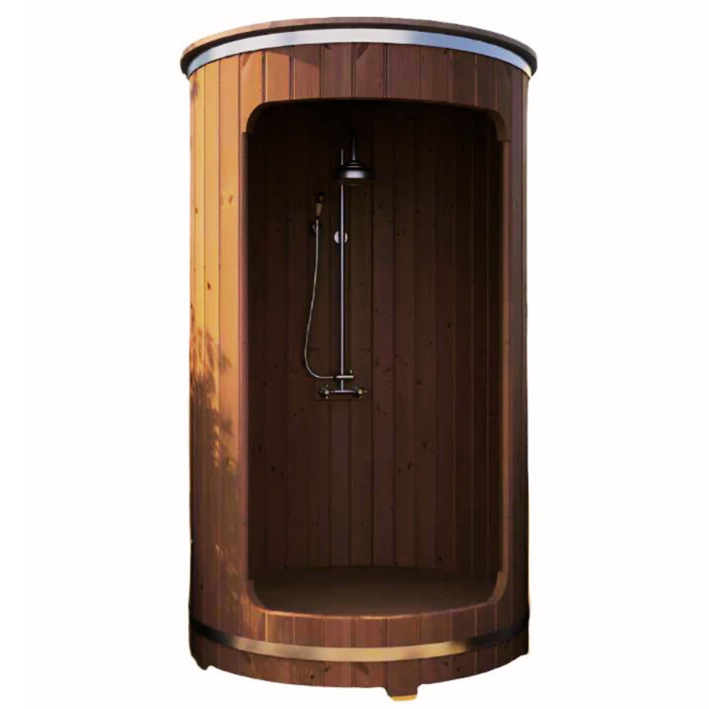 Home / Products / Saunalife R3 Outdoor Barrel Shower